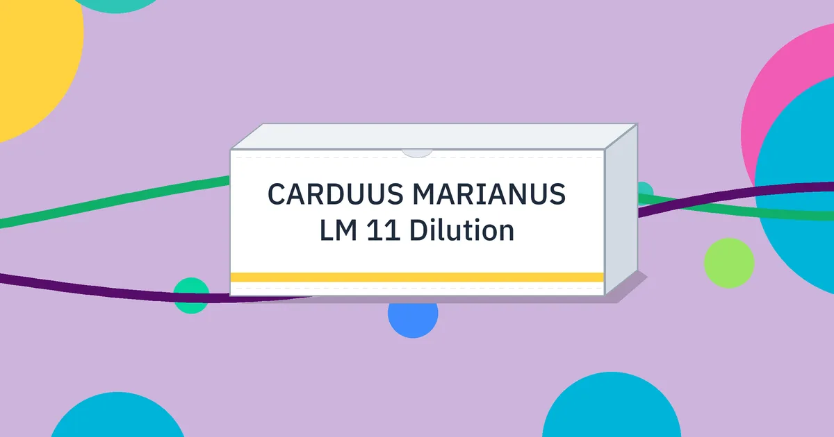 Symbolbild: Packung mit der Aufschrift CARDUUS MARIANUS LM 11 Dilution (PZN 12810738) – Verfügbarkeit und Bezug in Apotheken in Frankfurt am Main