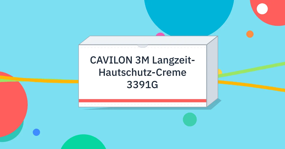 Symbolbild: Packung mit der Aufschrift CAVILON 3M Langzeit-Hautschutz-Creme 3391G (PZN 11297948) – Verfügbarkeit und Bezug in Apotheken in Frankfurt am Main