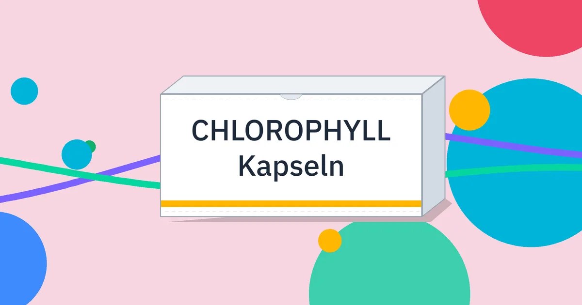 Symbolbild: Packung mit der Aufschrift CHLOROPHYLL Kapseln (PZN 02370095) – Verfügbarkeit und Bezug in Apotheken in Frankfurt am Main