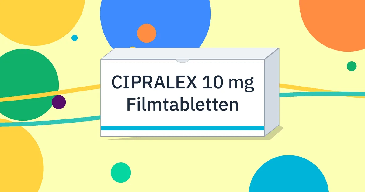 Symbolbild: Packung mit der Aufschrift CIPRALEX 10 mg Filmtabletten (PZN 12470768) – Verfügbarkeit und Bezug in Apotheken in Frankfurt am Main