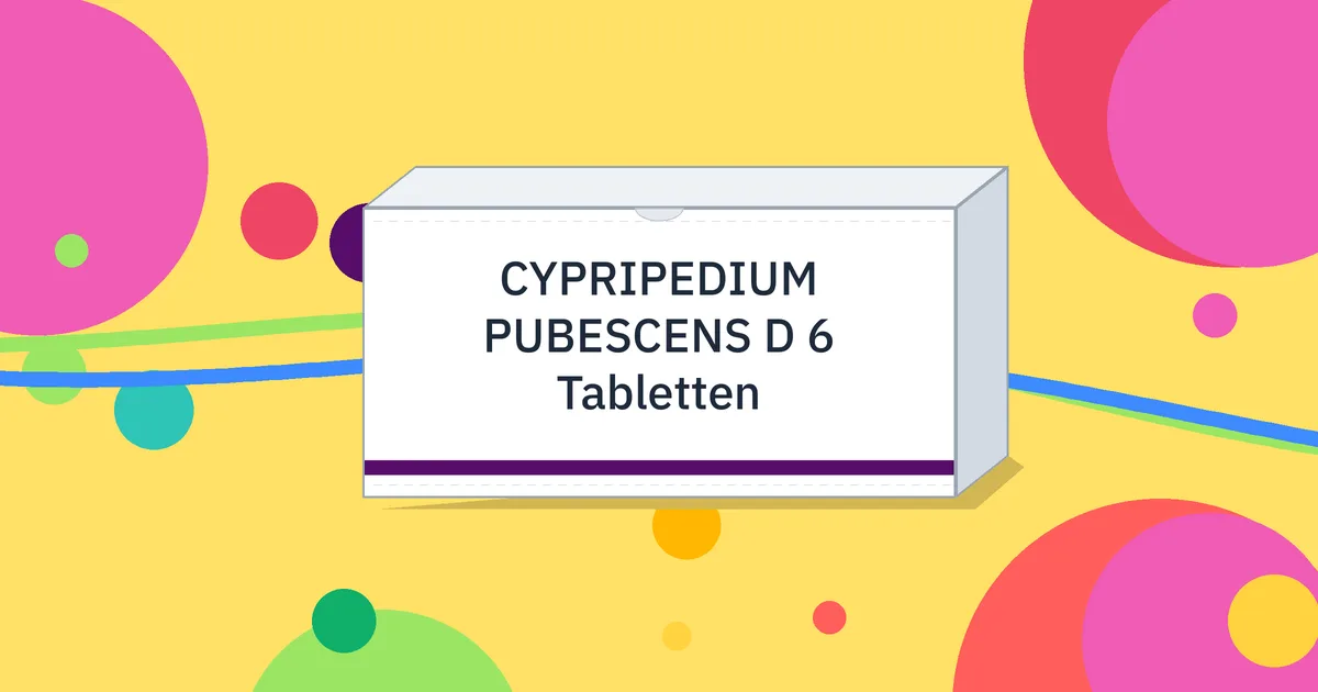 Symbolbild: Packung mit der Aufschrift CYPRIPEDIUM PUBESCENS D 6 Tabletten (PZN 04214956) – Verfügbarkeit und Bezug in Apotheken in Frankfurt am Main