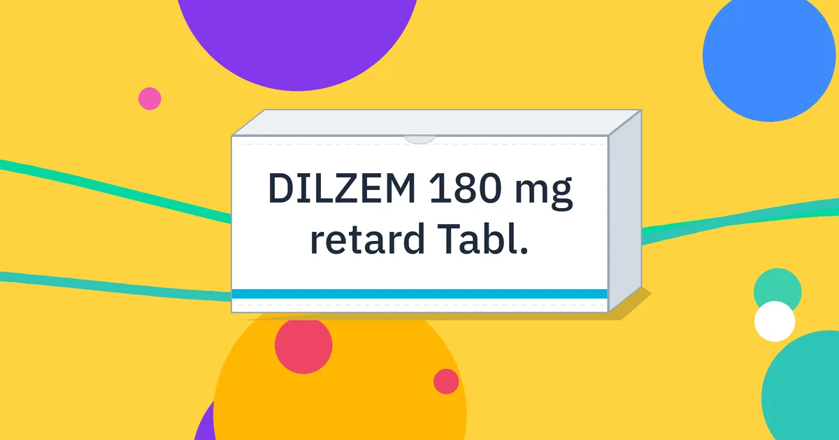 Symbolbild: Packung mit der Aufschrift DILZEM 180 mg retard Tabl. (PZN 03747484) – Verfügbarkeit und Bezug in Apotheken in Frankfurt am Main