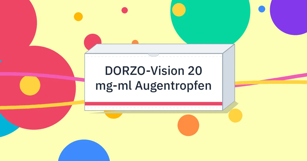 Symbolbild: Packung mit der Aufschrift DORZO-Vision 20 mg-ml Augentropfen (PZN 05730430) – Verfügbarkeit und Bezug in Apotheken in Frankfurt am Main