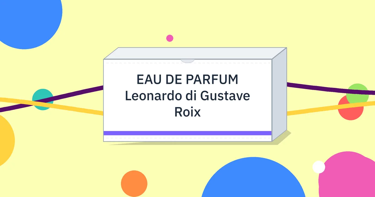Symbolbild: Packung mit der Aufschrift EAU DE PARFUM Leonardo di Gustave Roix (PZN 01297692) – Verfügbarkeit und Bezug in Apotheken in Frankfurt am Main