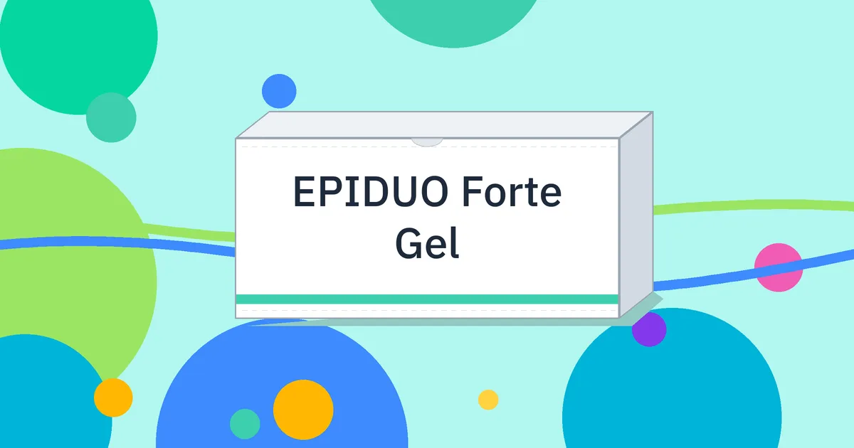 Symbolbild: Packung mit der Aufschrift EPIDUO Forte Gel (PZN 19689317) – Verfügbarkeit und Bezug in Apotheken in Frankfurt am Main