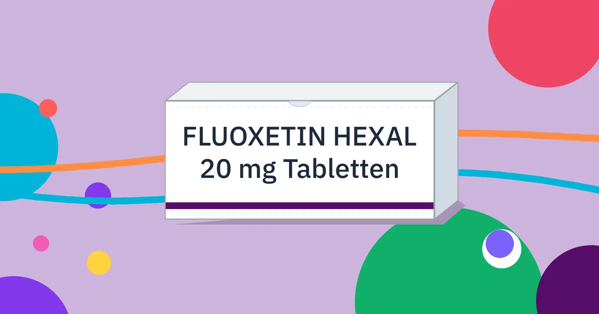Symbolbild: Packung mit der Aufschrift FLUOXETIN HEXAL 20 mg Tabletten (PZN 01822939) – Verfügbarkeit und Bezug in Apotheken in Frankfurt am Main
