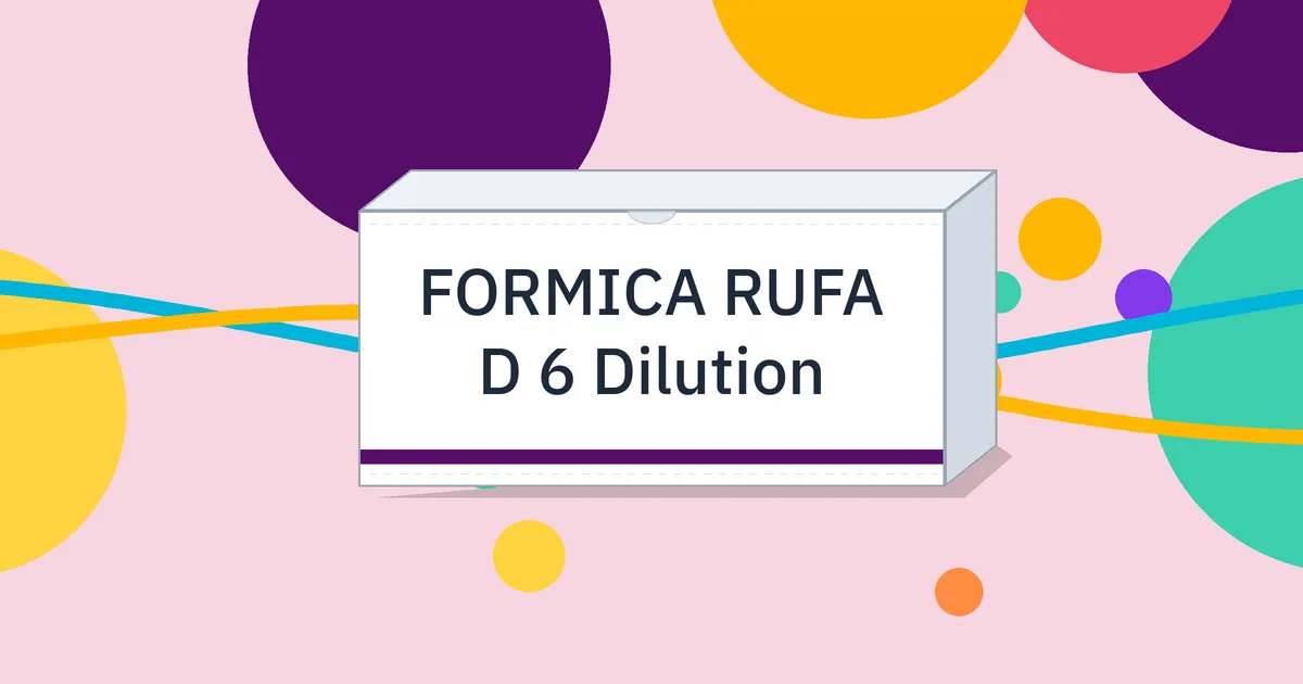 Symbolbild: Packung mit der Aufschrift FORMICA RUFA D 6 Dilution (PZN 02898910) – Verfügbarkeit und Bezug in Apotheken in Frankfurt am Main