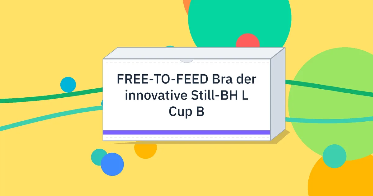 Symbolbild: Packung mit der Aufschrift FREE-TO-FEED Bra der innovative Still-BH L Cup B (PZN 19371087) – Verfügbarkeit und Bezug in Apotheken in Frankfurt am Main
