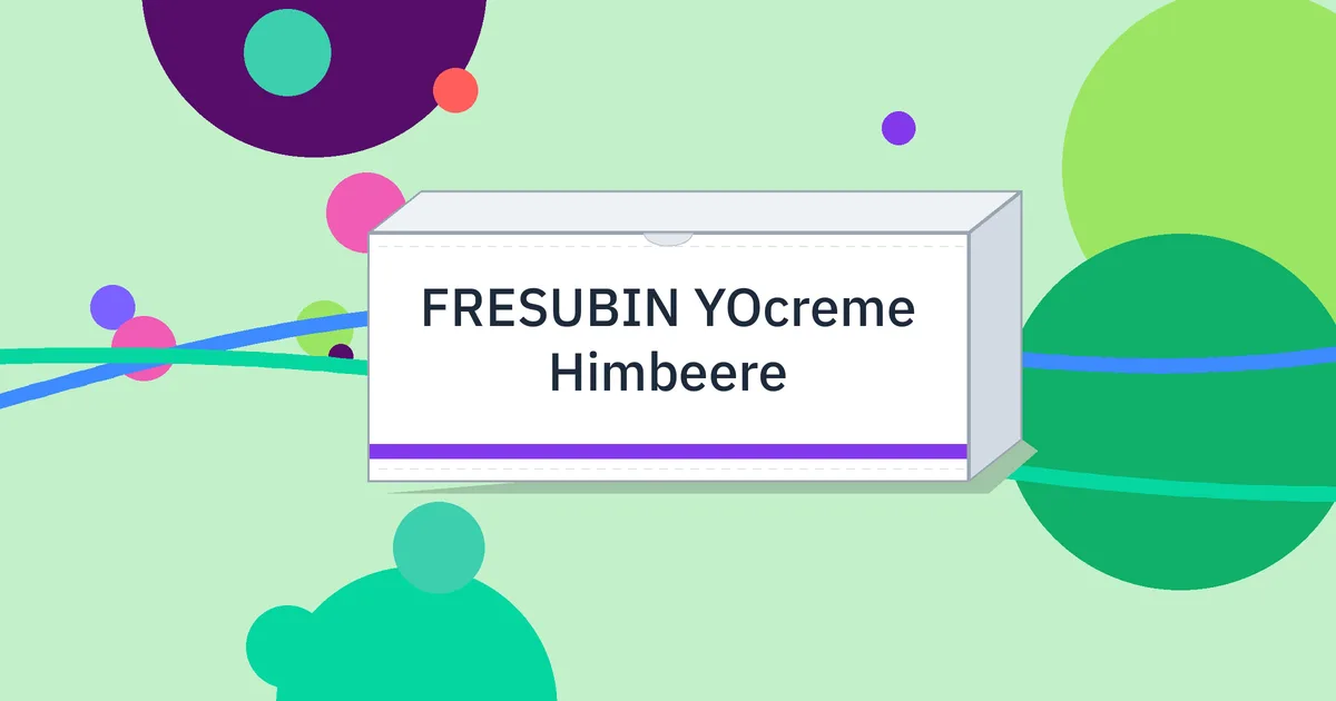 Symbolbild: Packung mit der Aufschrift FRESUBIN YOcreme Himbeere (PZN 09510139) – Verfügbarkeit und Bezug in Apotheken in Frankfurt am Main