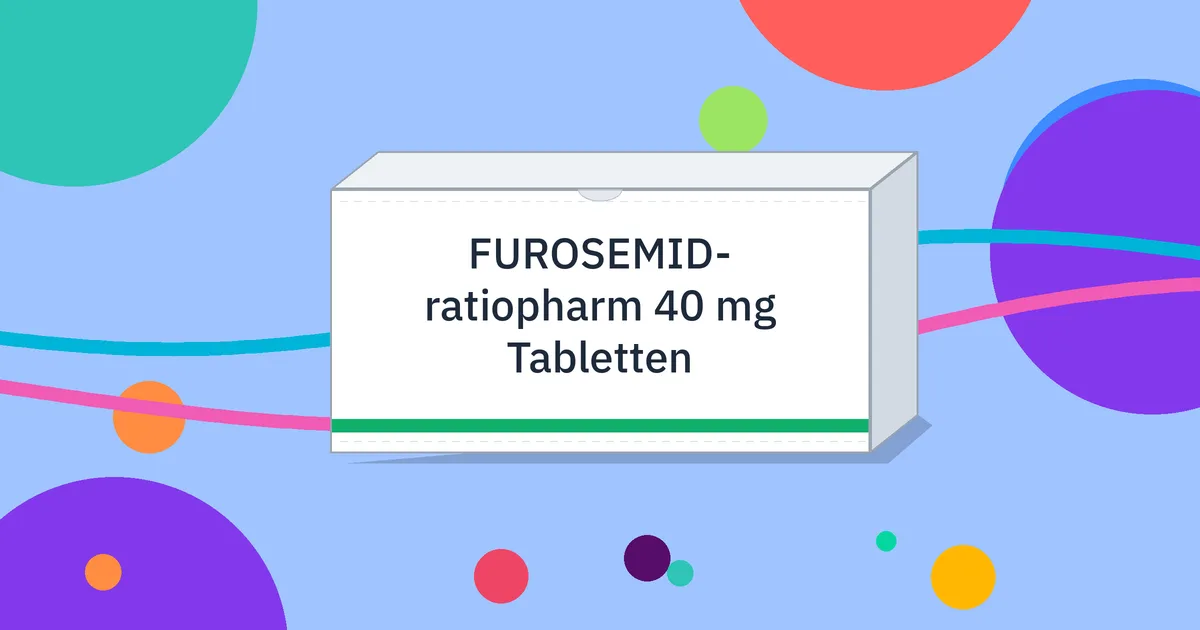 Symbolbild: Packung mit der Aufschrift FUROSEMID-ratiopharm 40 mg Tabletten (PZN 02145122) – Verfügbarkeit und Bezug in Apotheken in Frankfurt am Main