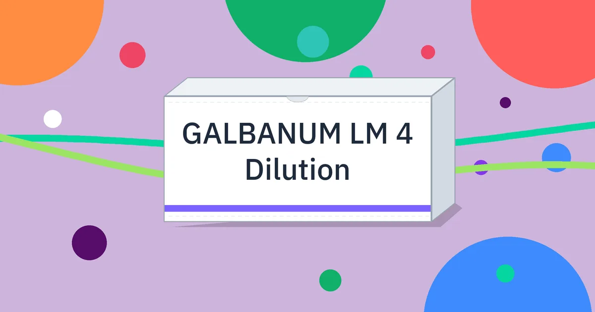 Symbolbild: Packung mit der Aufschrift GALBANUM LM 4 Dilution (PZN 13495196) – Verfügbarkeit und Bezug in Apotheken in Frankfurt am Main