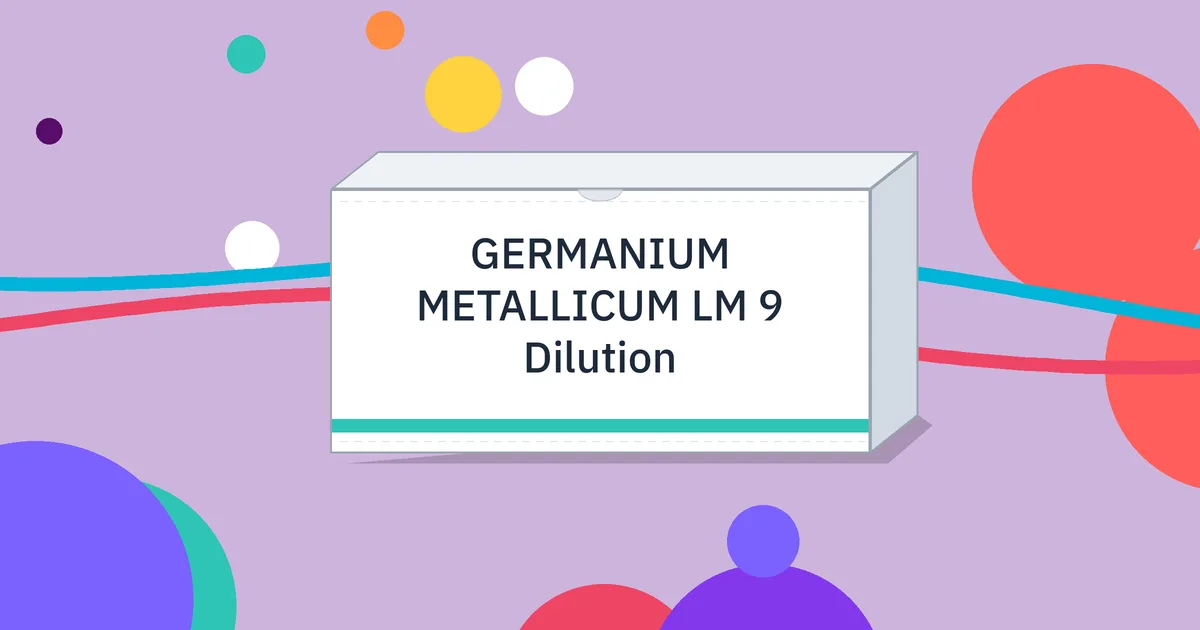 Symbolbild: Packung mit der Aufschrift GERMANIUM METALLICUM LM 9 Dilution (PZN 12877139) – Verfügbarkeit und Bezug in Apotheken in Frankfurt am Main