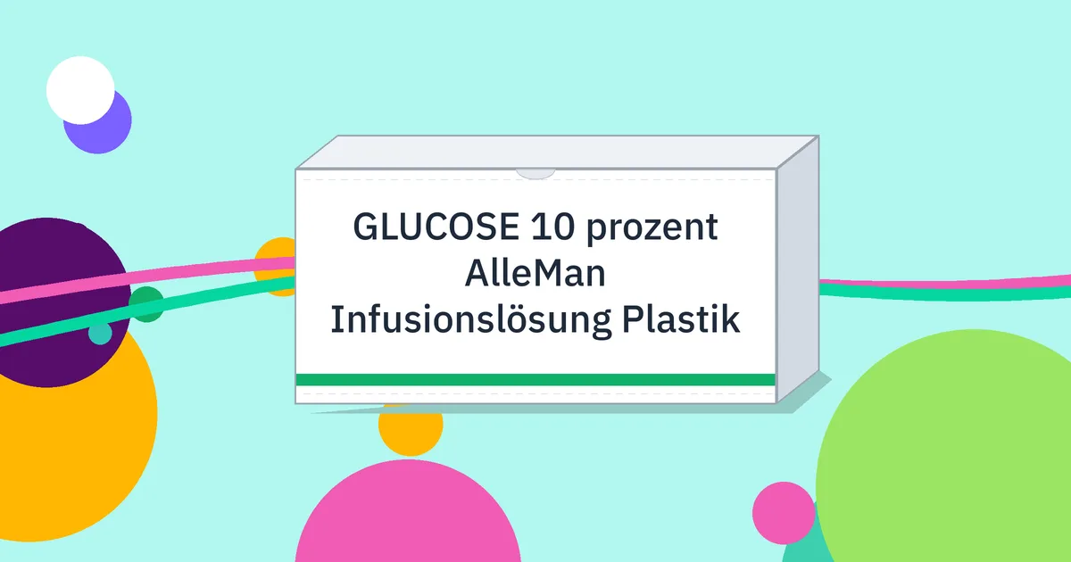 Symbolbild: Packung mit der Aufschrift GLUCOSE 10 prozent AlleMan Infusionslösung Plastik (PZN 08407652) – Verfügbarkeit und Bezug in Apotheken in Frankfurt am Main