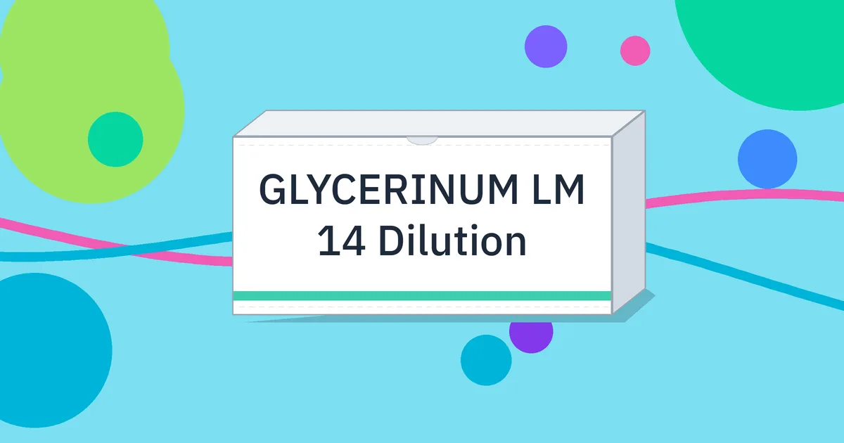 Symbolbild: Packung mit der Aufschrift GLYCERINUM LM 14 Dilution (PZN 12880377) – Verfügbarkeit und Bezug in Apotheken in Frankfurt am Main