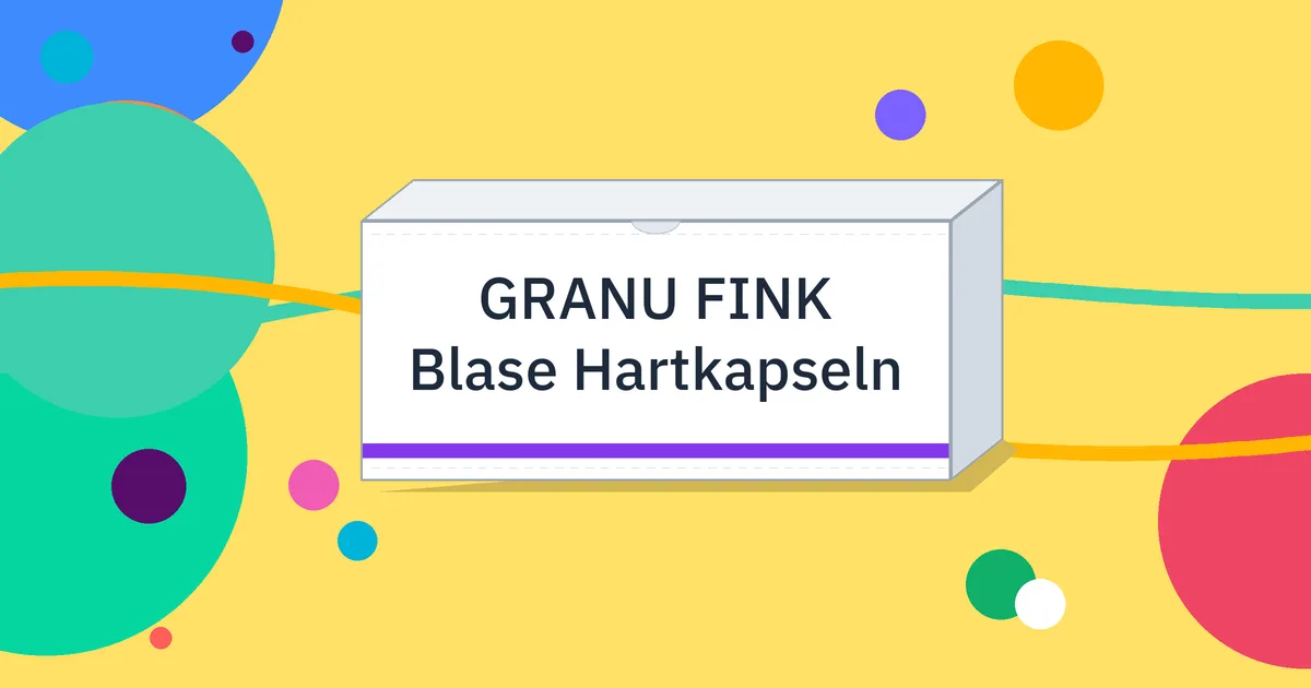 Symbolbild: Packung mit der Aufschrift GRANU FINK Blase Hartkapseln (PZN 00266608) – Verfügbarkeit und Bezug in Apotheken in Frankfurt am Main