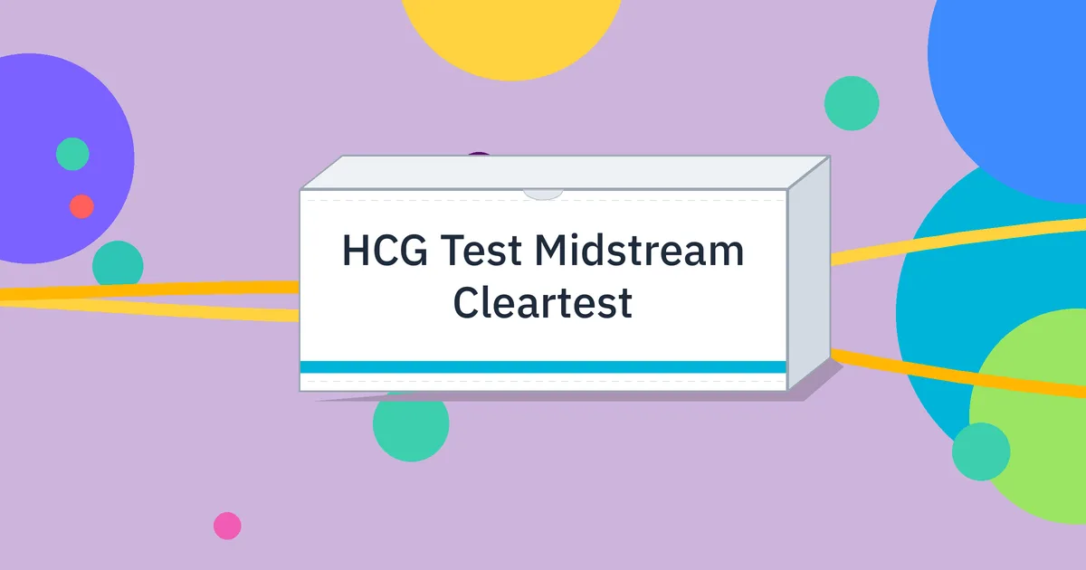 Symbolbild: Packung mit der Aufschrift HCG Test Midstream Cleartest (PZN 02886410) – Verfügbarkeit und Bezug in Apotheken in Frankfurt am Main