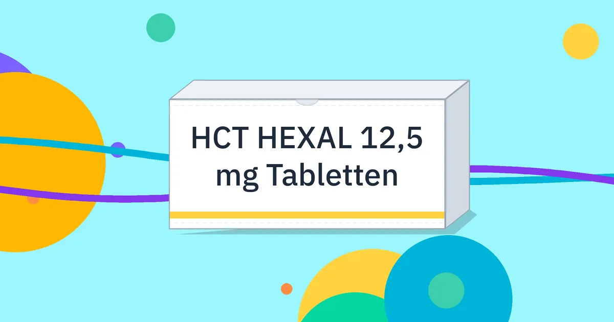 Symbolbild: Packung mit der Aufschrift HCT HEXAL 12,5 mg Tabletten (PZN 00271905) – Verfügbarkeit und Bezug in Apotheken in Frankfurt am Main