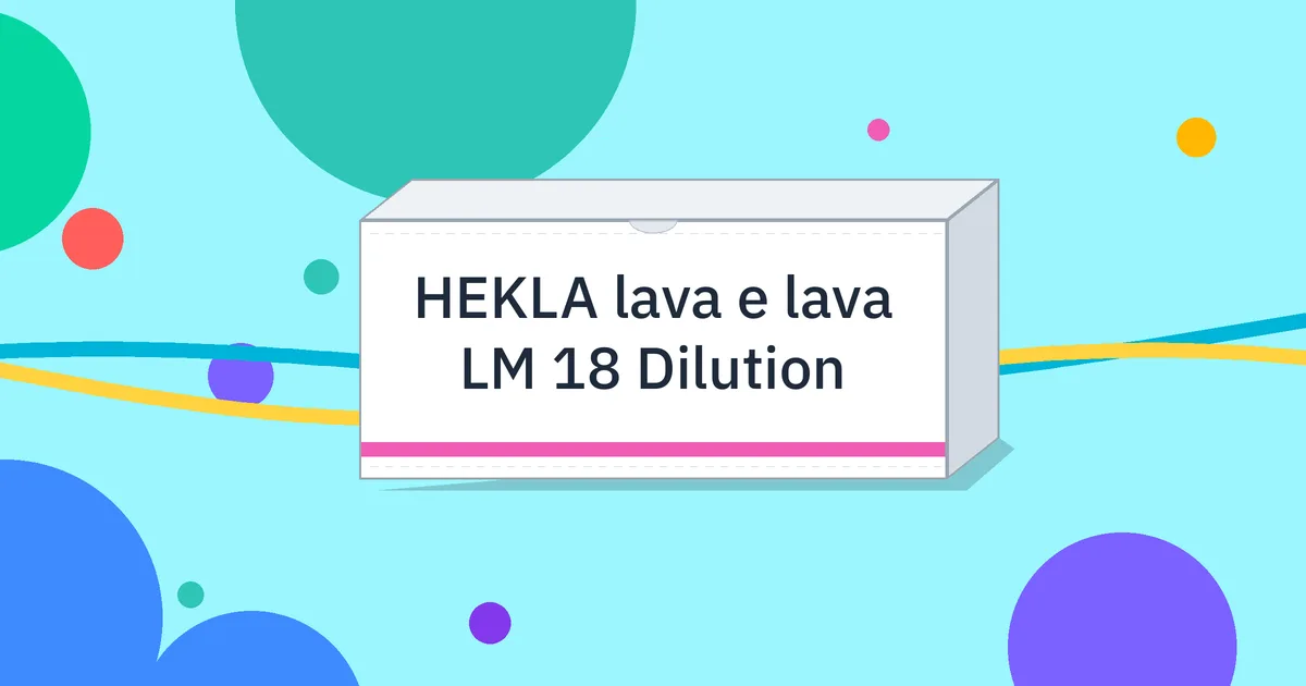 Symbolbild: Packung mit der Aufschrift HEKLA lava e lava LM 18 Dilution (PZN 12800533) – Verfügbarkeit und Bezug in Apotheken in Frankfurt am Main