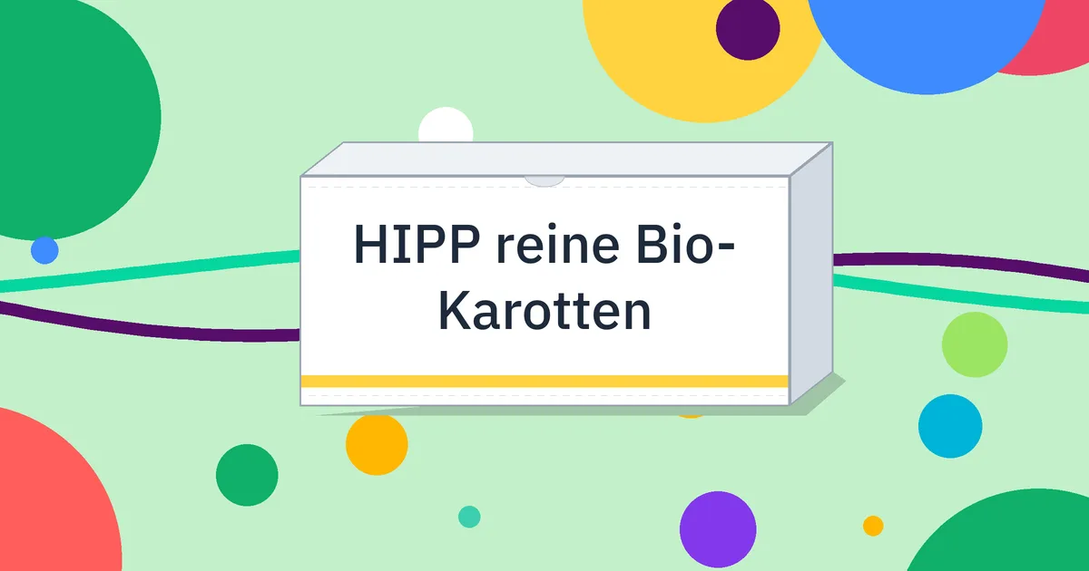 Symbolbild: Packung mit der Aufschrift HIPP reine Bio-Karotten (PZN 15388429) – Verfügbarkeit und Bezug in Apotheken in Frankfurt am Main