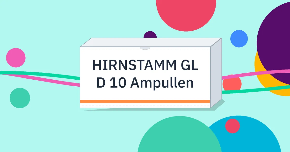 Symbolbild: Packung mit der Aufschrift HIRNSTAMM GL D 10 Ampullen (PZN 03356938) – Verfügbarkeit und Bezug in Apotheken in Frankfurt am Main