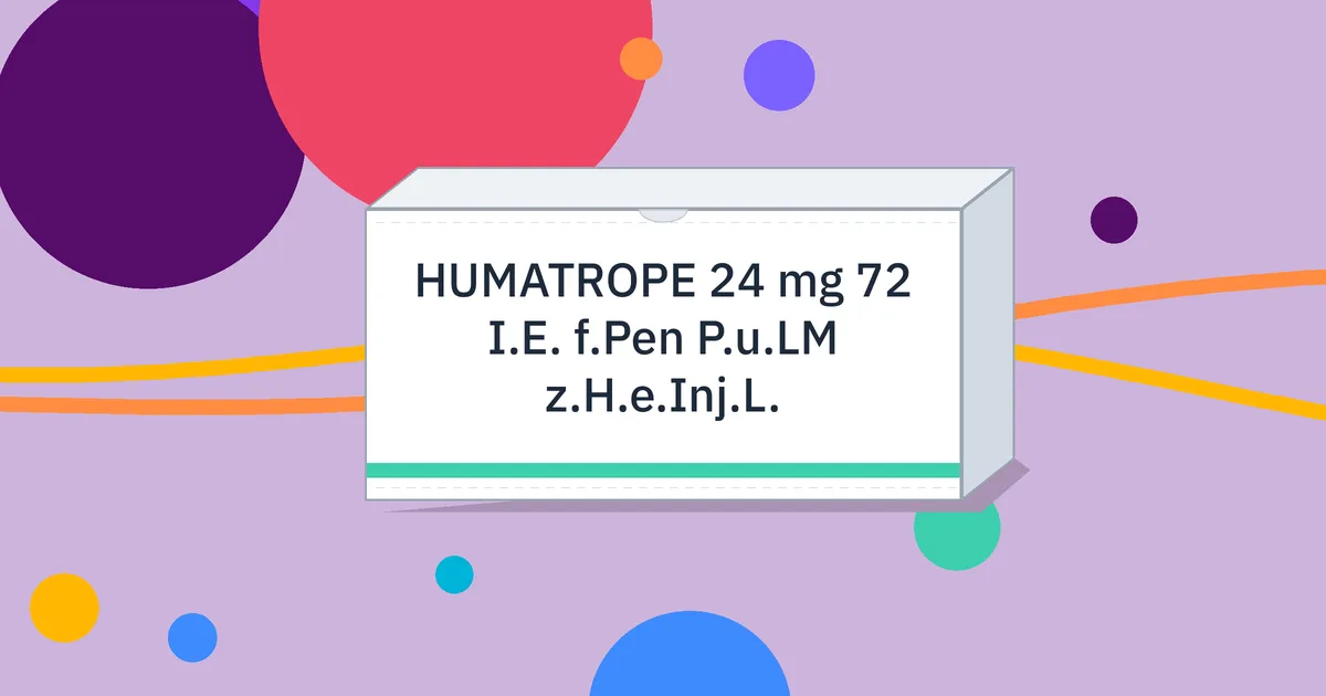 Symbolbild: Packung mit der Aufschrift HUMATROPE 24 mg 72 I.E. f.Pen P.u.LM z.H.e.Inj.L. (PZN 05047561) – Verfügbarkeit und Bezug in Apotheken in Frankfurt am Main