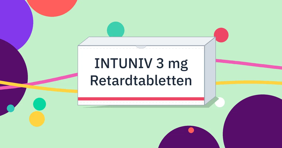 Symbolbild: Packung mit der Aufschrift INTUNIV 3 mg Retardtabletten (PZN 11383300) – Verfügbarkeit und Bezug in Apotheken in Frankfurt am Main