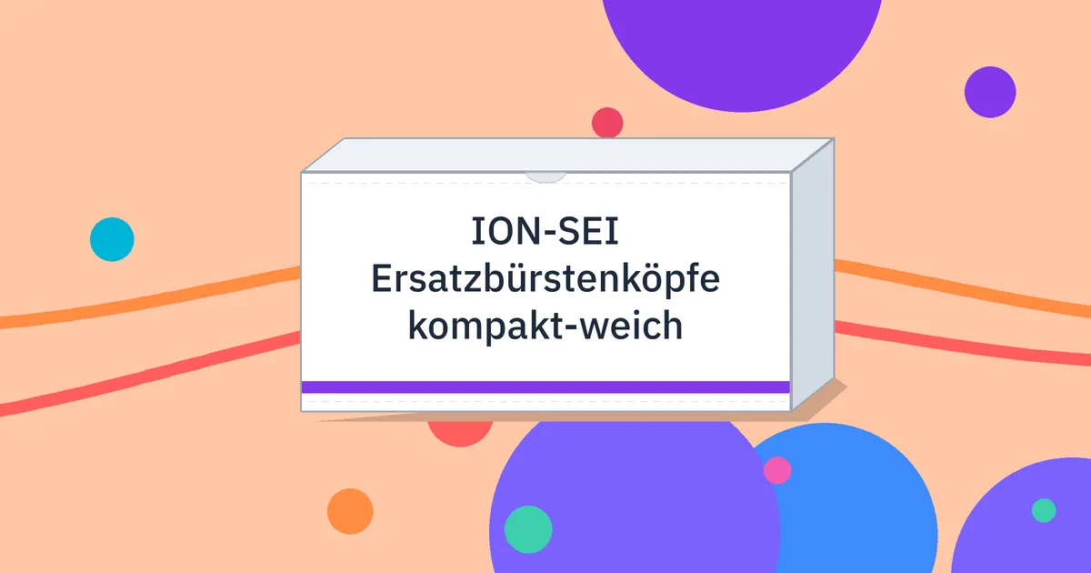 Symbolbild: Packung mit der Aufschrift ION-SEI Ersatzbürstenköpfe kompakt-weich (PZN 16129871) – Verfügbarkeit und Bezug in Apotheken in Frankfurt am Main