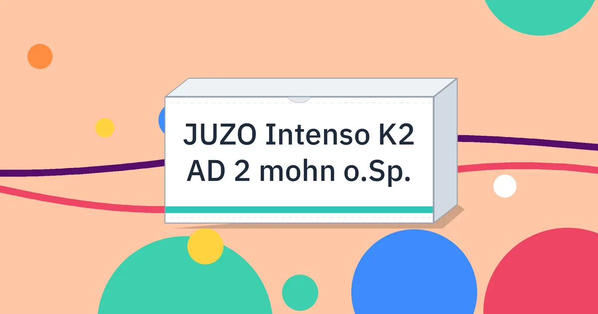 Symbolbild: Packung mit der Aufschrift JUZO Intenso K2 AD 2 mohn o.Sp. (PZN 18617066) – Verfügbarkeit und Bezug in Apotheken in Frankfurt am Main