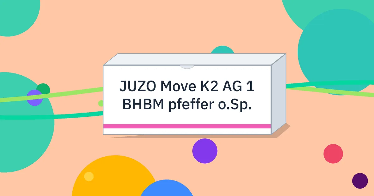 Symbolbild: Packung mit der Aufschrift JUZO Move K2 AG 1 BHBM pfeffer o.Sp. (PZN 16647979) – Verfügbarkeit und Bezug in Apotheken in Frankfurt am Main
