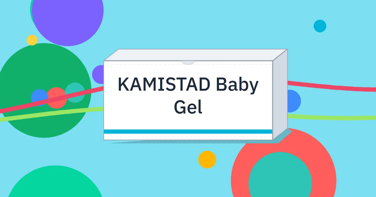 Symbolbild: Packung mit der Aufschrift KAMISTAD Baby Gel (PZN 16684153) – Verfügbarkeit und Bezug in Apotheken in Frankfurt am Main