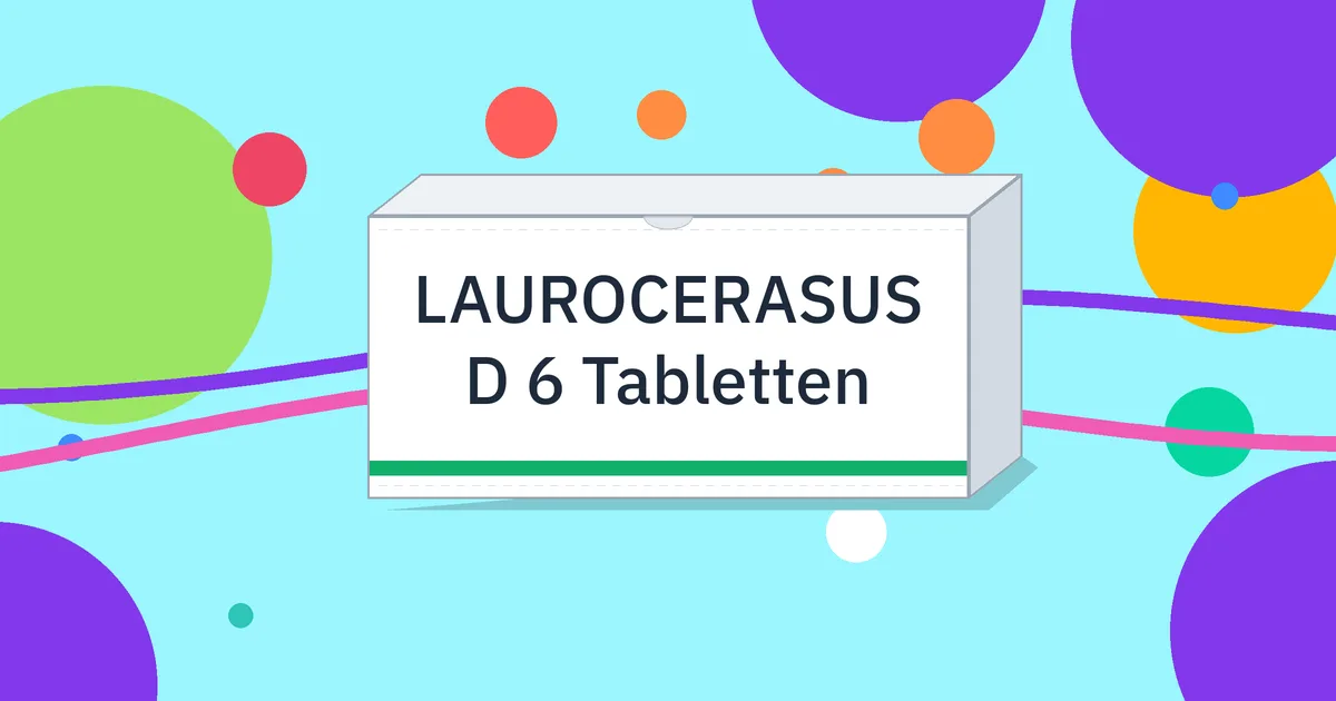 Symbolbild: Packung mit der Aufschrift LAUROCERASUS D 6 Tabletten (PZN 02103075) – Verfügbarkeit und Bezug in Apotheken in Frankfurt am Main