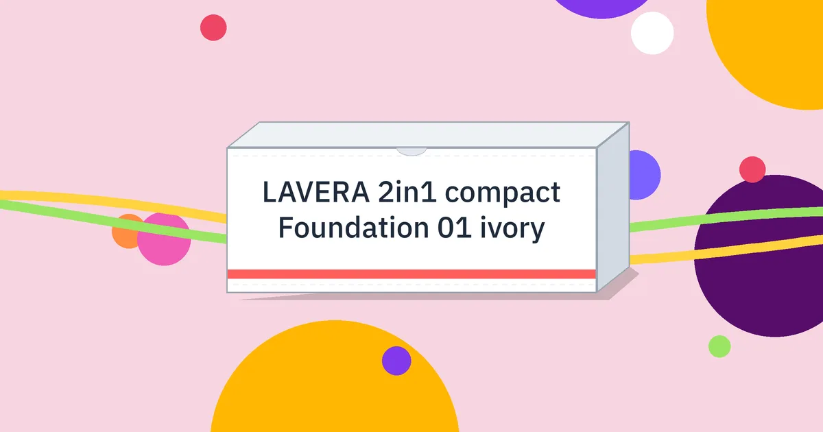 Symbolbild: Packung mit der Aufschrift LAVERA 2in1 compact Foundation 01 ivory (PZN 10211488) – Verfügbarkeit und Bezug in Apotheken in Frankfurt am Main