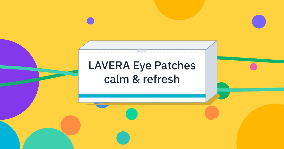 Symbolbild: Packung mit der Aufschrift LAVERA Eye Patches calm & refresh (PZN 18306449) – Verfügbarkeit und Bezug in Apotheken in Frankfurt am Main