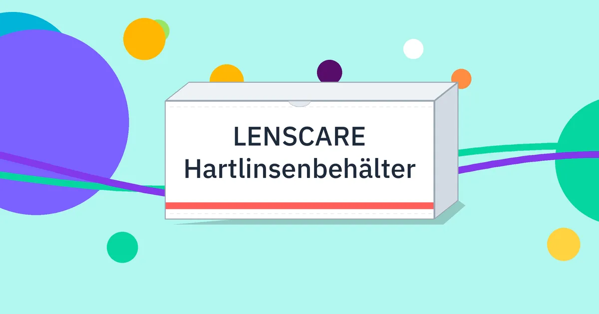Symbolbild: Packung mit der Aufschrift LENSCARE Hartlinsenbehälter (PZN 05496514) – Verfügbarkeit und Bezug in Apotheken in Frankfurt am Main