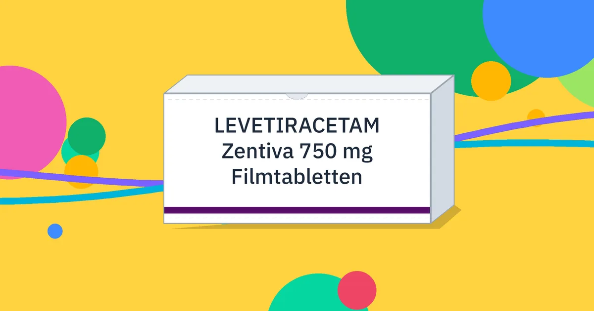 Symbolbild: Packung mit der Aufschrift LEVETIRACETAM Zentiva 750 mg Filmtabletten (PZN 09199380) – Verfügbarkeit und Bezug in Apotheken in Frankfurt am Main
