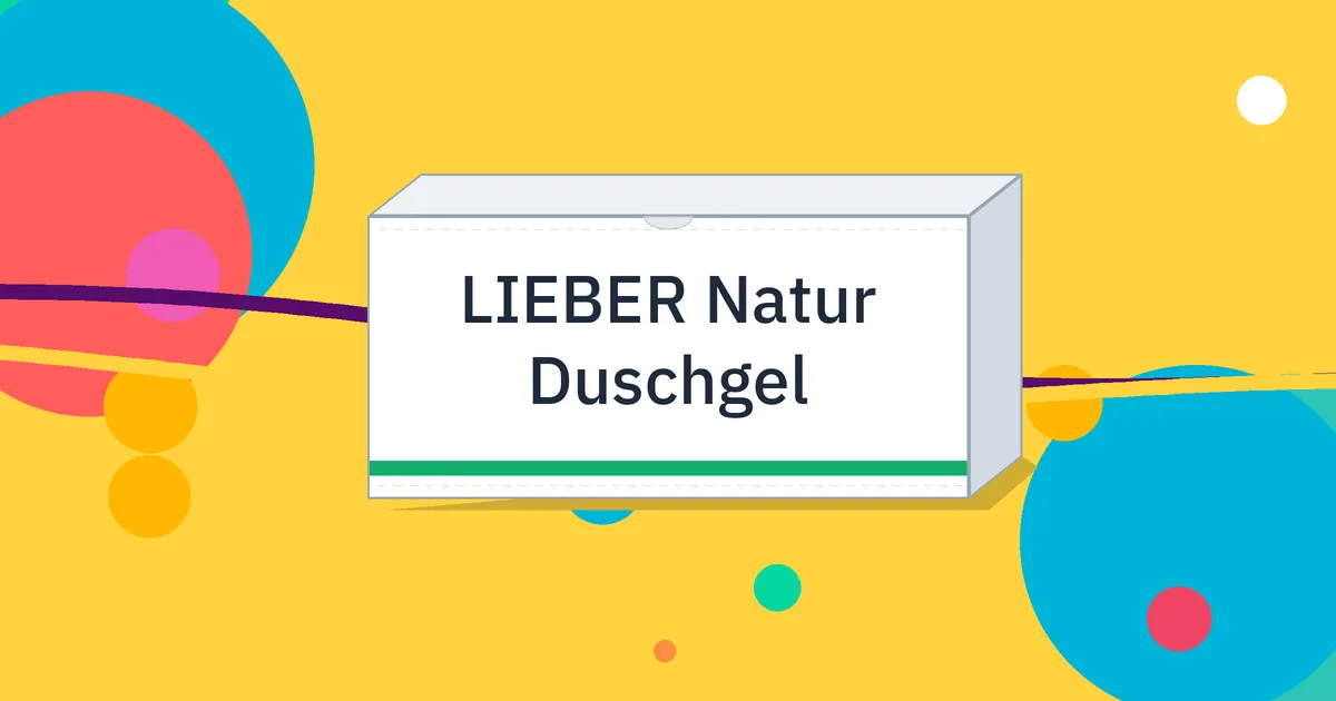 Symbolbild: Packung mit der Aufschrift LIEBER Natur Duschgel (PZN 18070461) – Verfügbarkeit und Bezug in Apotheken in Frankfurt am Main