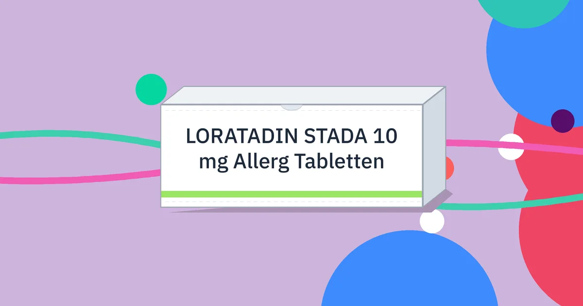 Symbolbild: Packung mit der Aufschrift LORATADIN STADA 10 mg Allerg Tabletten (PZN 01592422) – Verfügbarkeit und Bezug in Apotheken in Frankfurt am Main