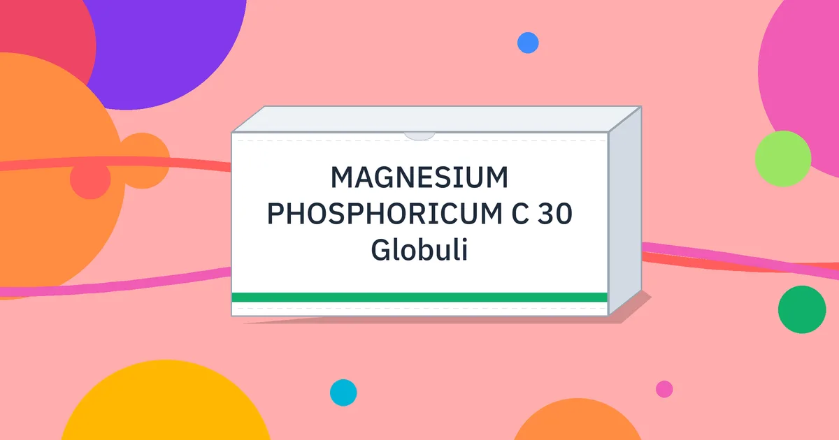 Symbolbild: Packung mit der Aufschrift MAGNESIUM PHOSPHORICUM C 30 Globuli (PZN 02926813) – Verfügbarkeit und Bezug in Apotheken in Frankfurt am Main