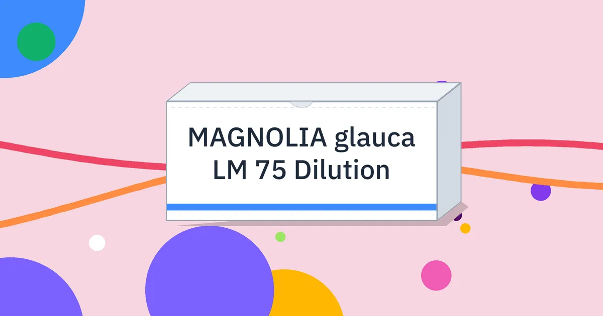 Symbolbild: Packung mit der Aufschrift MAGNOLIA glauca LM 75 Dilution (PZN 13539692) – Verfügbarkeit und Bezug in Apotheken in Frankfurt am Main
