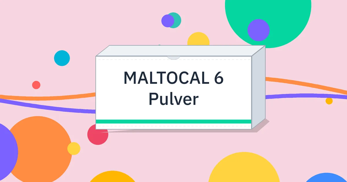 Symbolbild: Packung mit der Aufschrift MALTOCAL 6 Pulver (PZN 17864035) – Verfügbarkeit und Bezug in Apotheken in Frankfurt am Main