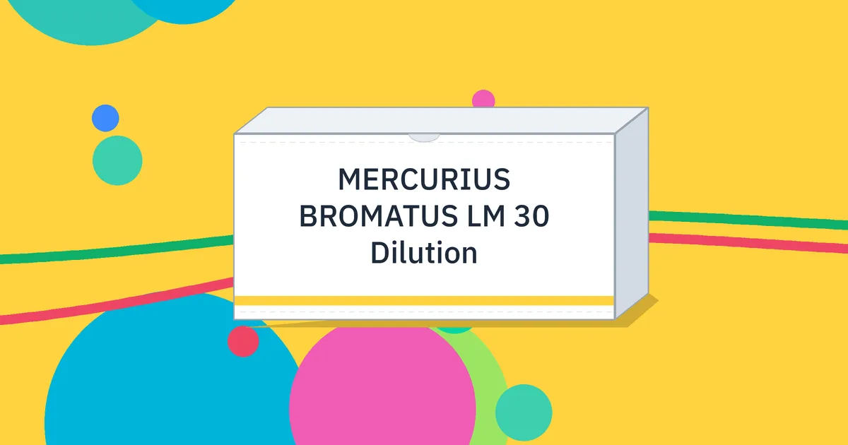Symbolbild: Packung mit der Aufschrift MERCURIUS BROMATUS LM 30 Dilution (PZN 12949264) – Verfügbarkeit und Bezug in Apotheken in Frankfurt am Main