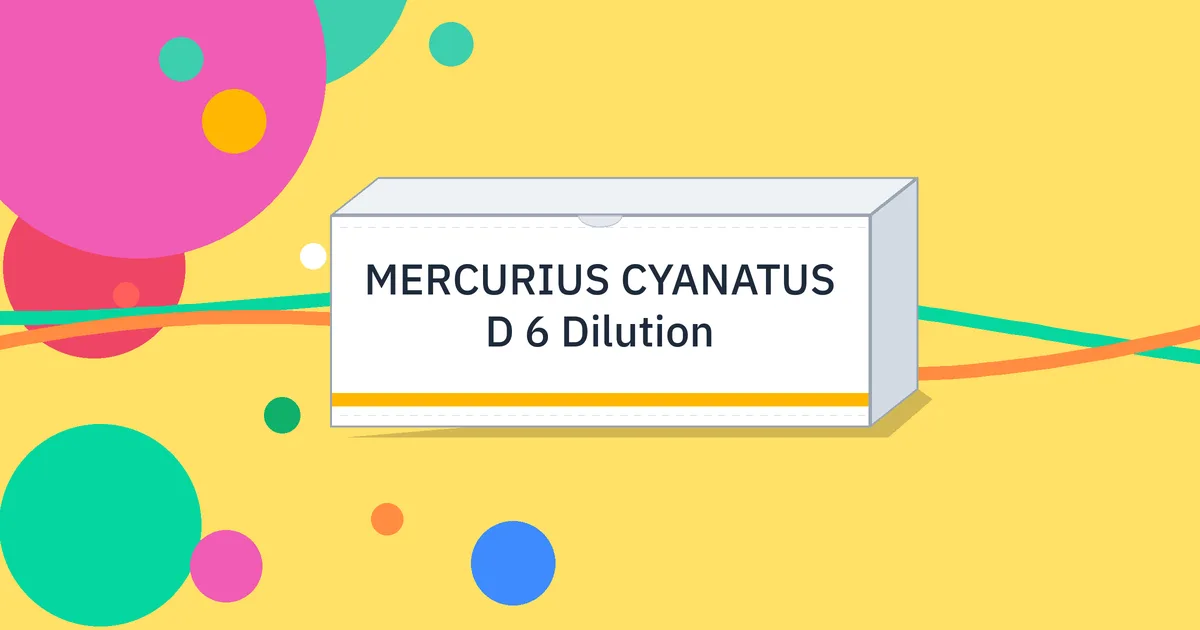 Symbolbild: Packung mit der Aufschrift MERCURIUS CYANATUS D 6 Dilution (PZN 02618000) – Verfügbarkeit und Bezug in Apotheken in Frankfurt am Main