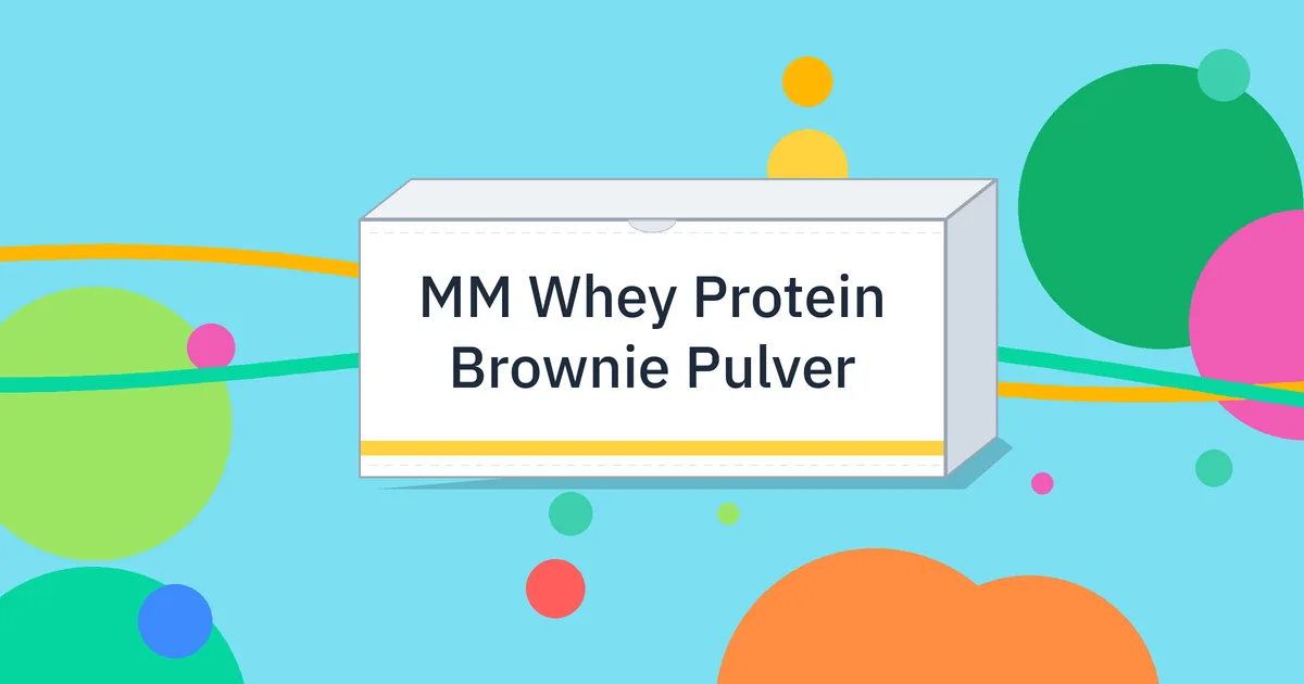 Symbolbild: Packung mit der Aufschrift MM Whey Protein Brownie Pulver (PZN 16761132) – Verfügbarkeit und Bezug in Apotheken in Frankfurt am Main