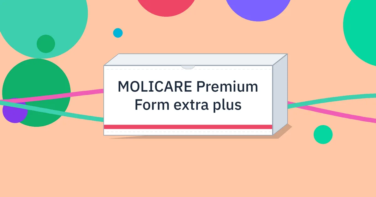 Symbolbild: Packung mit der Aufschrift MOLICARE Premium Form extra plus (PZN 14442552) – Verfügbarkeit und Bezug in Apotheken in Frankfurt am Main