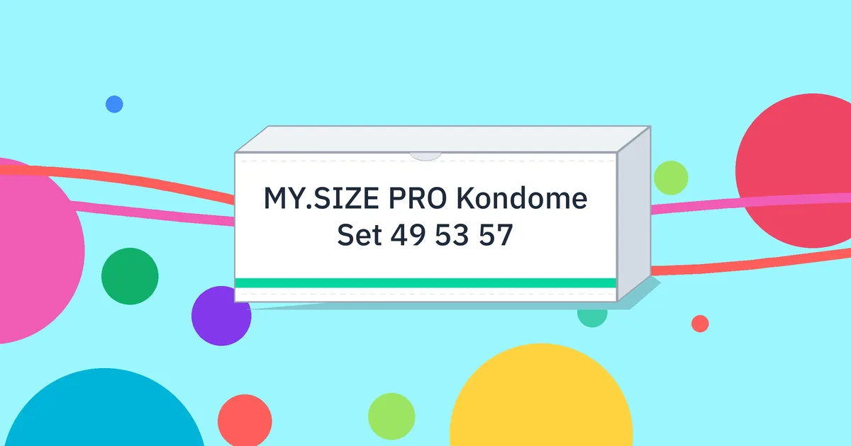 Symbolbild: Packung mit der Aufschrift MY.SIZE PRO Kondome Set 49 53 57 (PZN 17492421) – Verfügbarkeit und Bezug in Apotheken in Frankfurt am Main