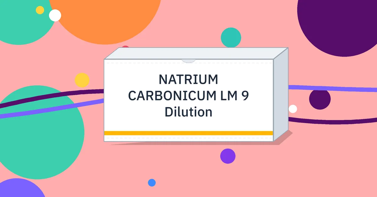 Symbolbild: Packung mit der Aufschrift NATRIUM CARBONICUM LM 9 Dilution (PZN 12961615) – Verfügbarkeit und Bezug in Apotheken in Frankfurt am Main