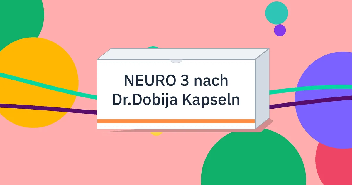 Symbolbild: Packung mit der Aufschrift NEURO 3 nach Dr.Dobija Kapseln (PZN 19485750) – Verfügbarkeit und Bezug in Apotheken in Frankfurt am Main