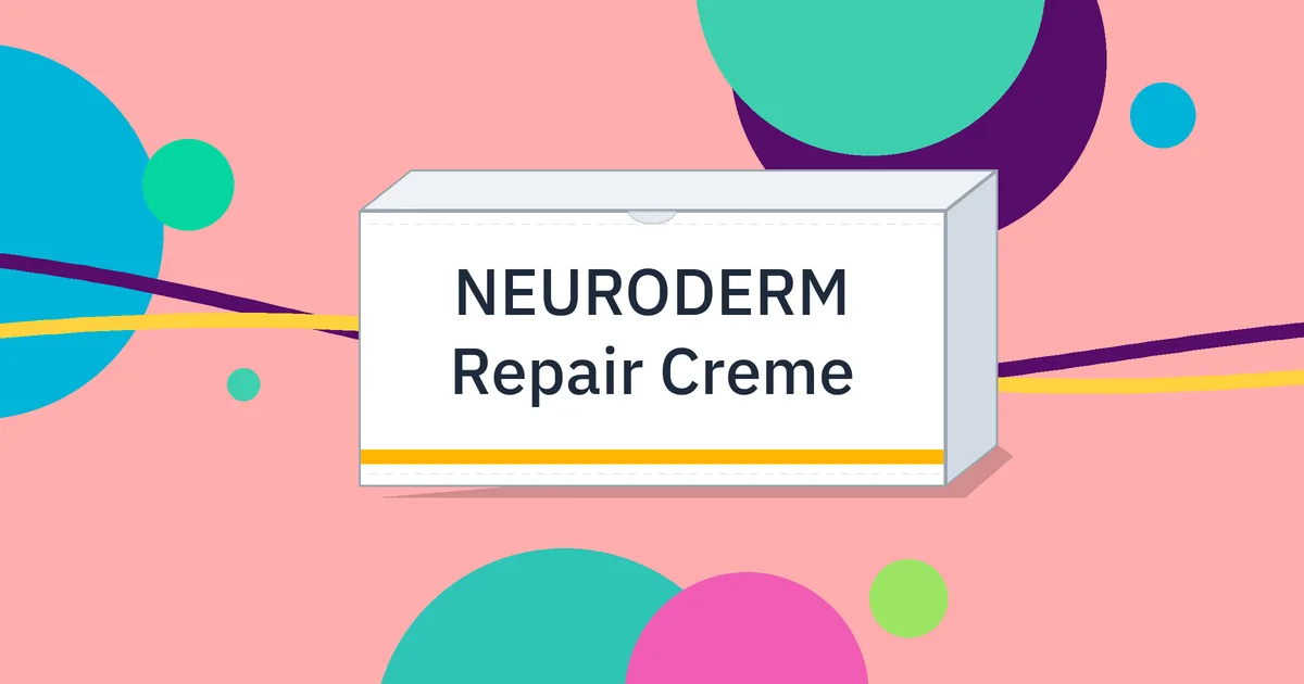 Symbolbild: Packung mit der Aufschrift NEURODERM Repair Creme (PZN 14058055) – Verfügbarkeit und Bezug in Apotheken in Frankfurt am Main