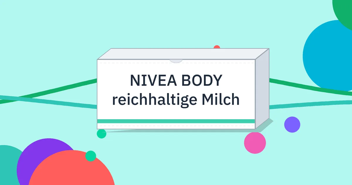 Symbolbild: Packung mit der Aufschrift NIVEA BODY reichhaltige Milch (PZN 17626146) – Verfügbarkeit und Bezug in Apotheken in Frankfurt am Main
