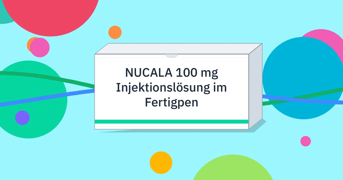 Symbolbild: Packung mit der Aufschrift NUCALA 100 mg Injektionslösung im Fertigpen (PZN 15815831) – Verfügbarkeit und Bezug in Apotheken in Frankfurt am Main